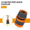 0.5" Pipe Connector Robusts ABS & Rubberized Grip Hose Quick Connector ...