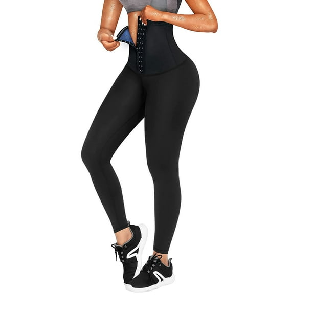 Fitvalen Sauna Leggings For Women High Waist Compression Slimming Pants