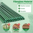 93 Pcs Plant Stakes Kit, 24 Adjustable Plant Support Sticks 16inch ...
