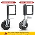 HOLKIE Heavy Duty 4'' Spring Loaded Gate Wheel, 2Pack, 220 LBS Load ...