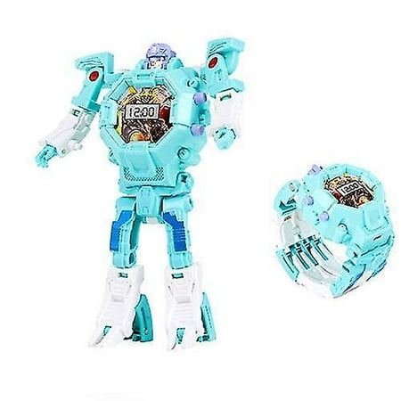 Robot Watch 3 In 1 Projection Kids Digital Watch Transforming Robot Toy ...
