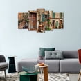 5 Panel Wall Art Streets of Italy Tuscany Towns Old Mediterranean Door ...