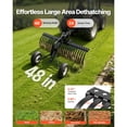 KFFKFF 48in Tow-Behind Landscape Rake, Pull-Behind Lawn Rock Rake for ...