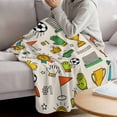 Cartoon Sport Soccer Blanket Soft Cozy Warm Throw Blanket for Couch ...