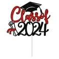 Xeyise Class of 2024 Graduation Cake Topper Set Glitter Congratulations ...