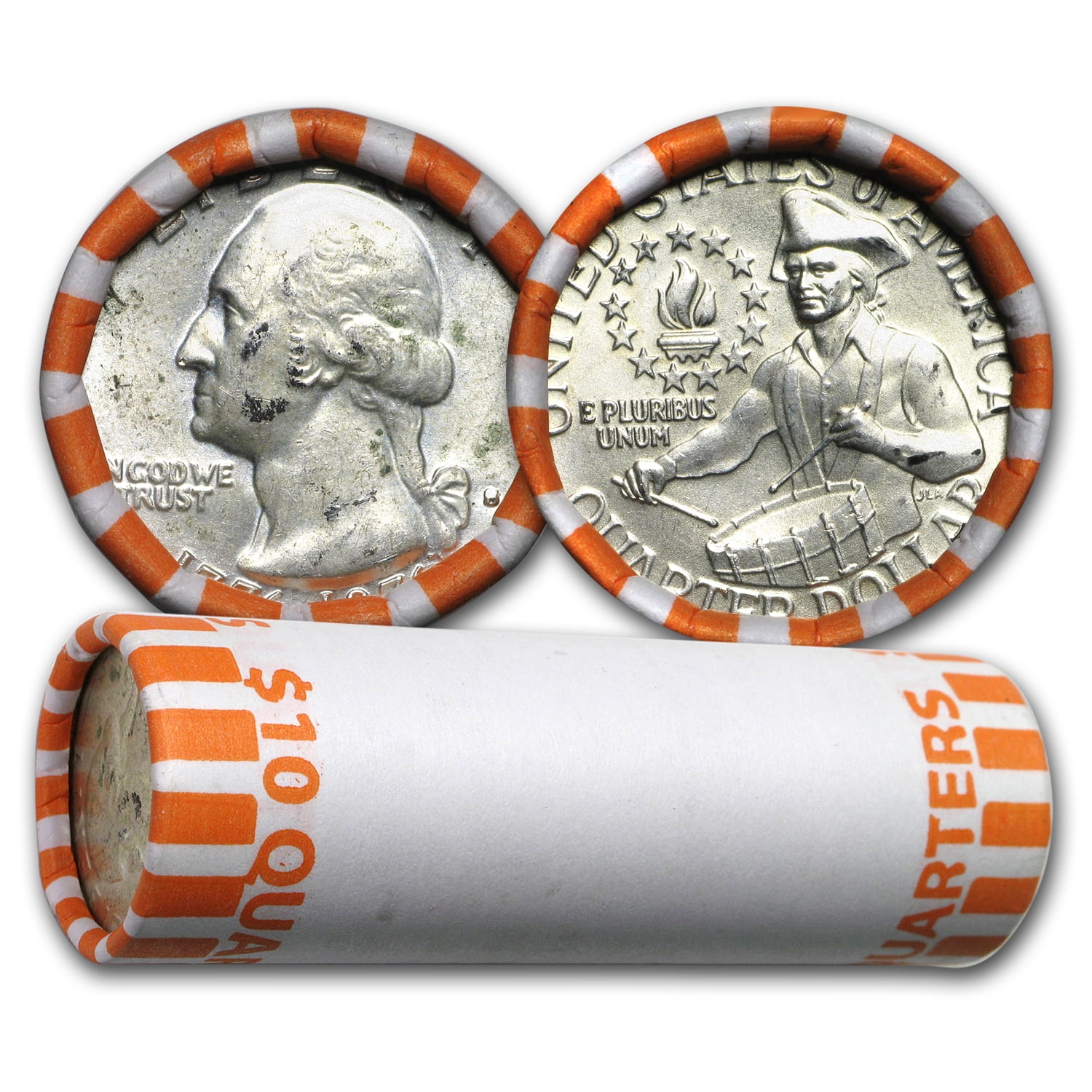 1976-S 40% Silver Washington Quarter 40-Coin Roll BU - Walmart.com