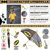 DC Comics Little Boys Batman Umbrella with Character Handle, Age 2-7 ...