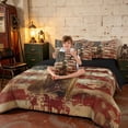 Manfei Vintage Deer US Flag Full Size Bedding Sets, Rustic Farmhouse ...