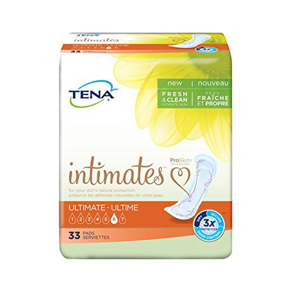TENA Intimates Ultimate Pant Liner, Heavy 16 Inch Bladder Control Pads ...
