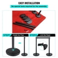 4 Pack Retractable Belt Stanchions - Crowd Control Queue Barrier Posts ...