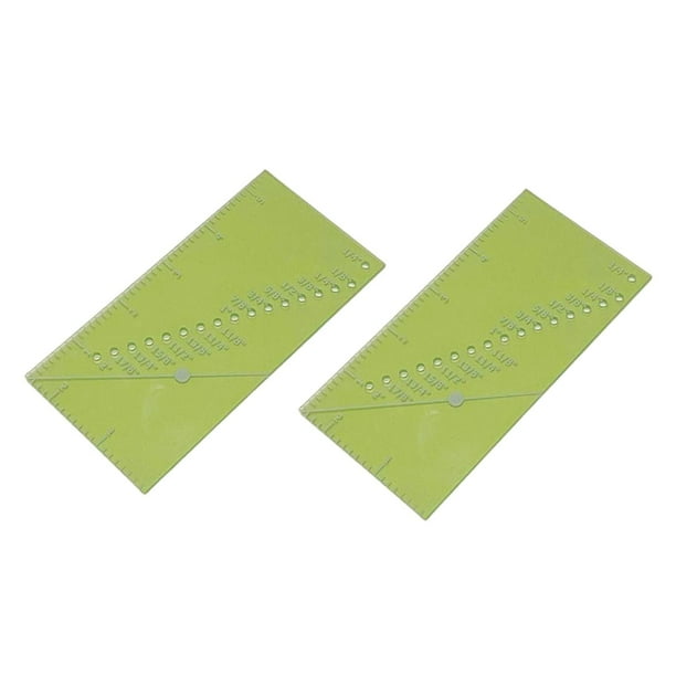 2x Sewing Ruler Quilting Seam Ruler Various Seam Size with Scale ...