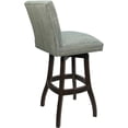 Pemberly Row Set of 3 Swivel Wood Counter Stools in Watusi Teal and ...