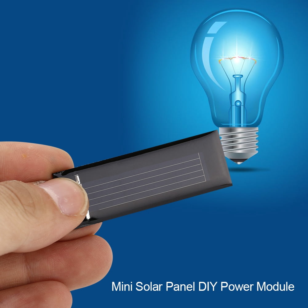 Panel solar DIY, 10 piezas, 0,5 V, 100 mA, mini panel solar con batería ...