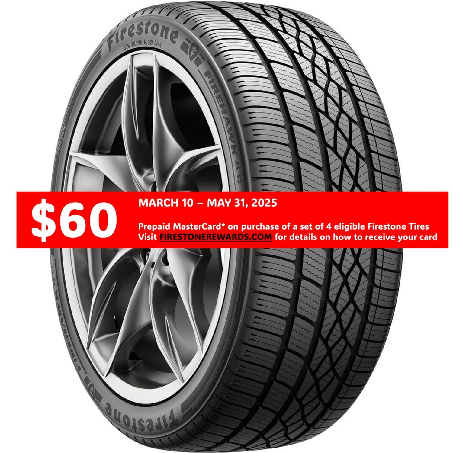 Click here for Firestone Firehawk As V2 235/50r18 97w Bsw Tire prices