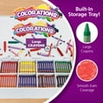 Colorations Big Kid Box Non-Toxic Large Crayons, 16 Colors, Value Pack ...