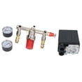 Air Compressor Pressure Valve Kit with Regulator Gauge, Automatic Load ...