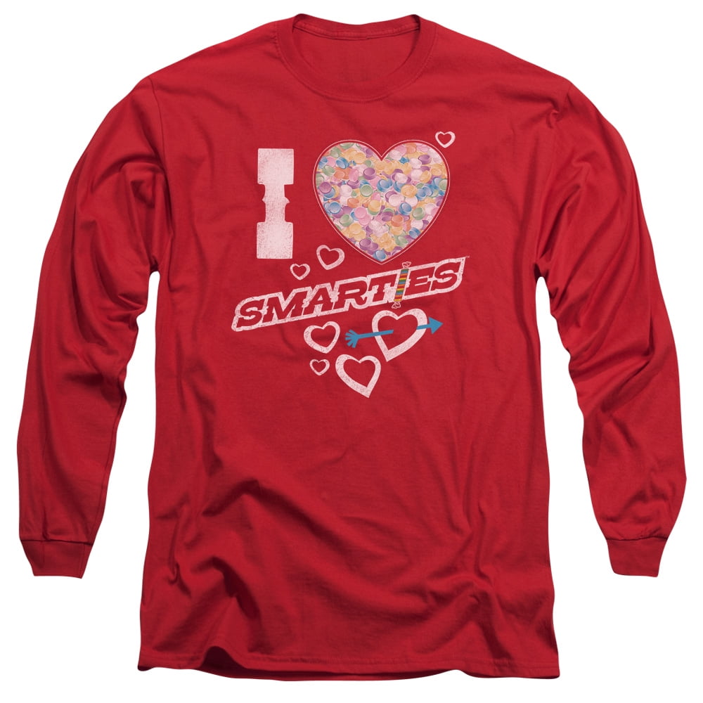 SMARTIES/I HEART SMARTIES - L/S ADULT 18/1 - RED - LG - Walmart.com
