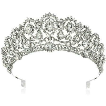 Vintage Crystal Diamond Bride Bridal Wedding Hair Head Band Wear ...