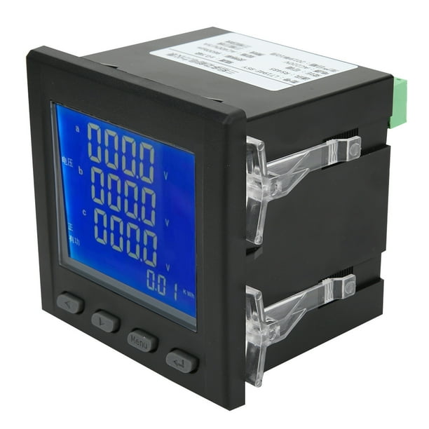 Power Meter 3 Phase Power Meter Digital Power Meter Ammeter LT194E-9SY Digital Display Multi ...