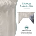 Black Blue Beige Kitchen Swag Valances for Windows, Modern Ink Wash ...