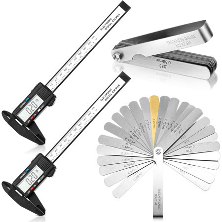 4 Pieces Digital Caliper Vernier Electronic Micrometer Caliper Gap ...