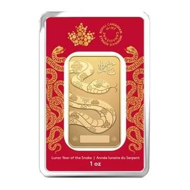 Royal Canadian Mint RCM 1 oz .9999 Fine Gold Wafer Bar (In Assay ...