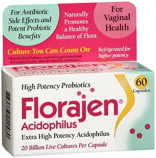 Florajen Florajen Acidophilus Probiotic Capsules, 60 caps - Walmart.com