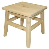 eHemco Solid Hardwood Step Stool, 12.25 Inches, Unfinished, Set of 2 ...