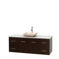 Wyndham Collection Centra 60 inch Single Bathroom Vanity in Espresso ...