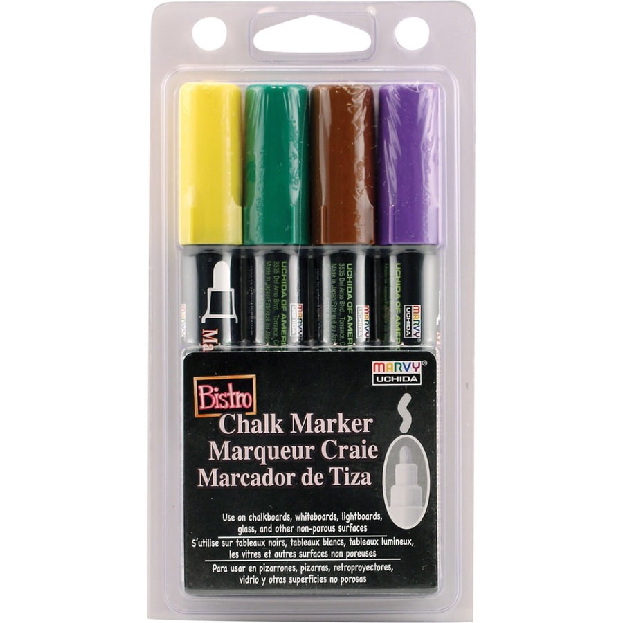 Marvy Chalkboard and Lightboard 4-Color Set D - Walmart.com - Walmart.com