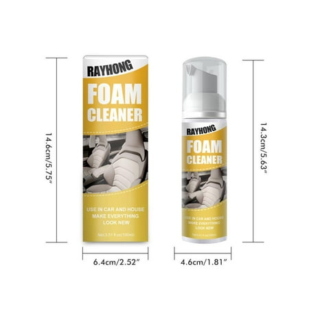 100ml Multi-purpose Foam Cleaner Anti-aging Cleaner Spray Multi-purpose Foam Cleaning Automoive ...