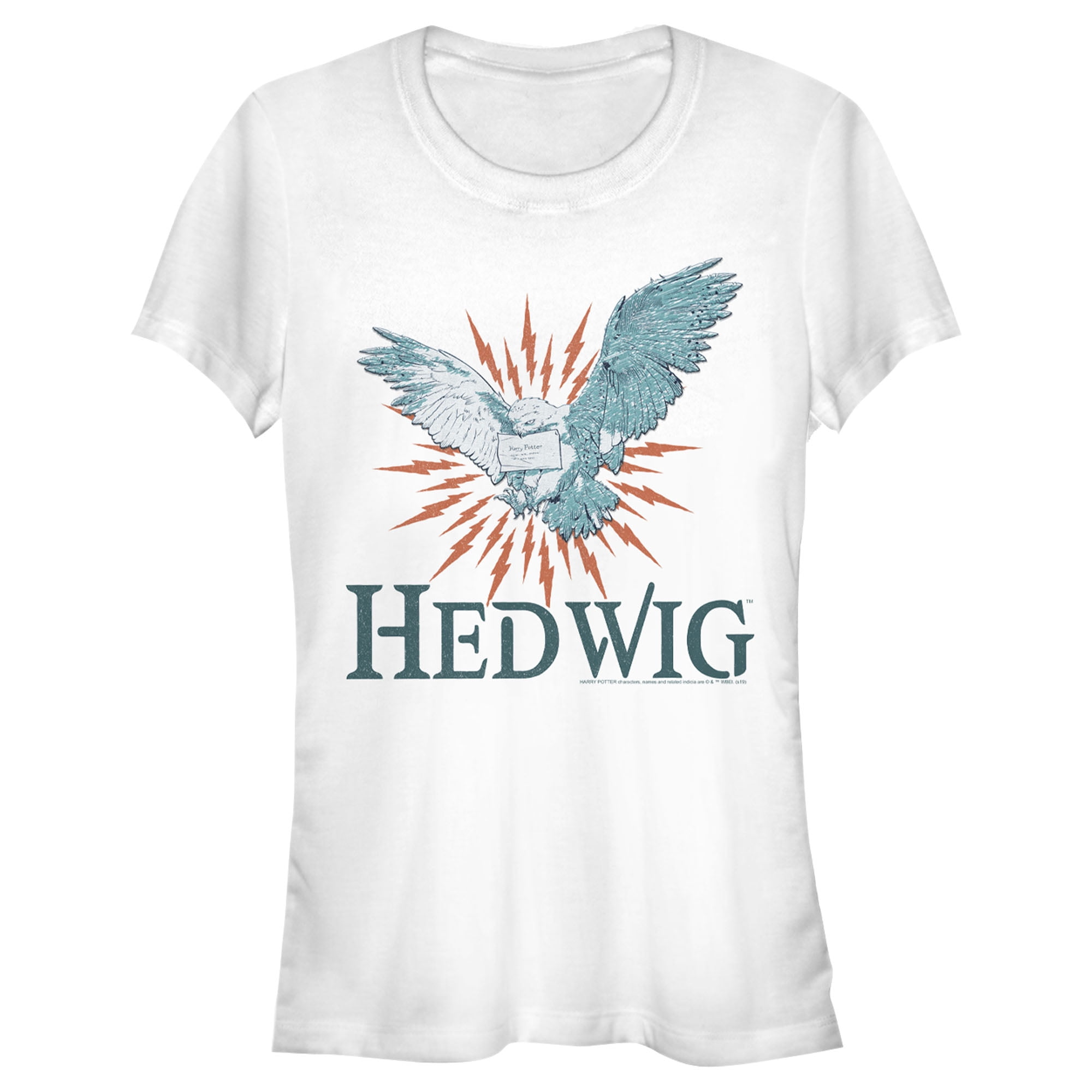 Junior's Harry Potter Hedwig Owl Flight Graphic Tee White X Large ...