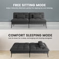 COMHOMA Quality Convertible Futon Sofa Bed, Comfortable Upholstered ...