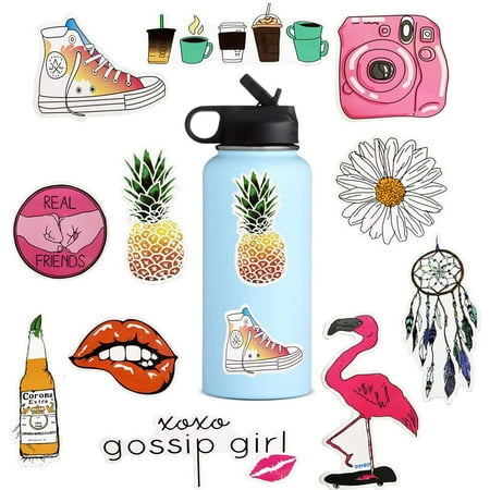 Stickers for Water Bottles Big 65-Pack,HTCM Cute,Vinyl,Waterproof ...