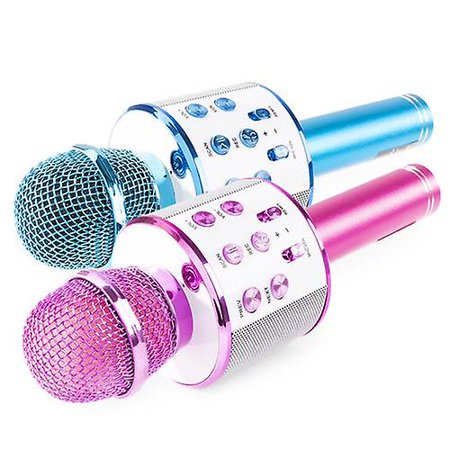 Max Kit Microphone Km01 - 2 Bluetooth Karaoke Microphones With ...