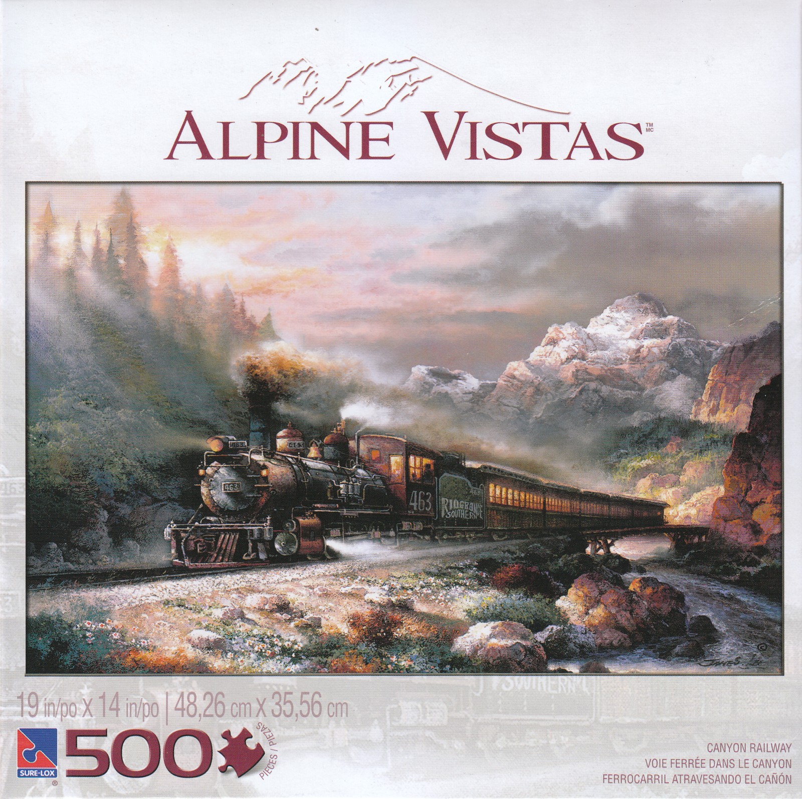 Alpine Vistas: Canyon Railway 500 Piece Puzzle - Walmart.com