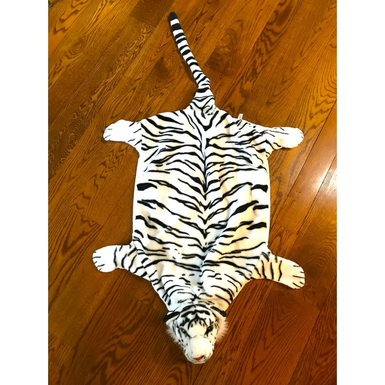 White Tiger Skin Rug