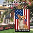 250th Anniversary Garden Flag with Dog and Cat Designs for Independence ...