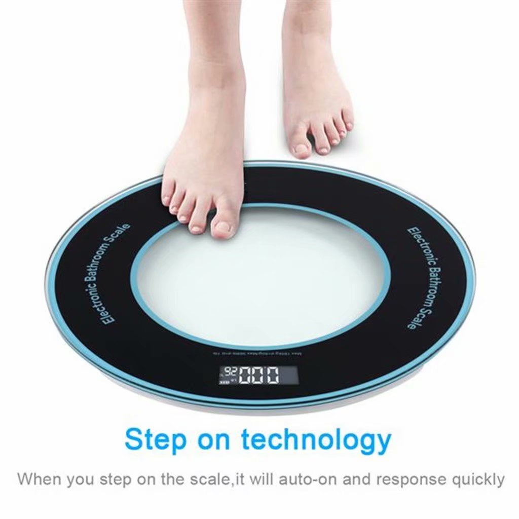 Digital Body Weight Bathroom Scale Weighing Scale with Step-On ...