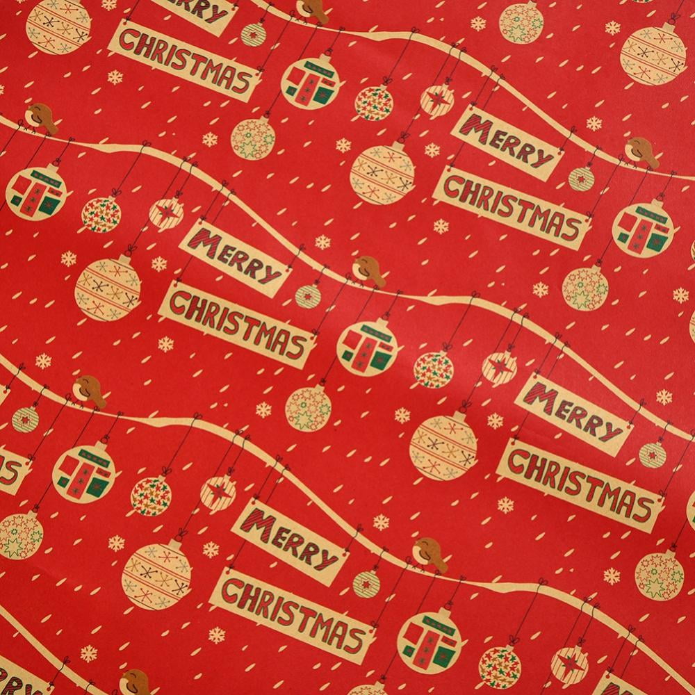 Xmarks Christmas Wrapping Paper, Kraft Paper - Red and Green Plaids ...