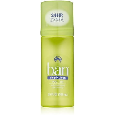 Ban Roll-On Deodorant, Unscented - 3.5 oz - Walmart.com