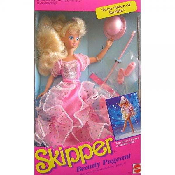 Barbie SKIPPER Beauty Pageant Doll w Accessories (1991) - Walmart.com