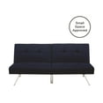 DHP Layton Linen Futon, Navy - Walmart.com