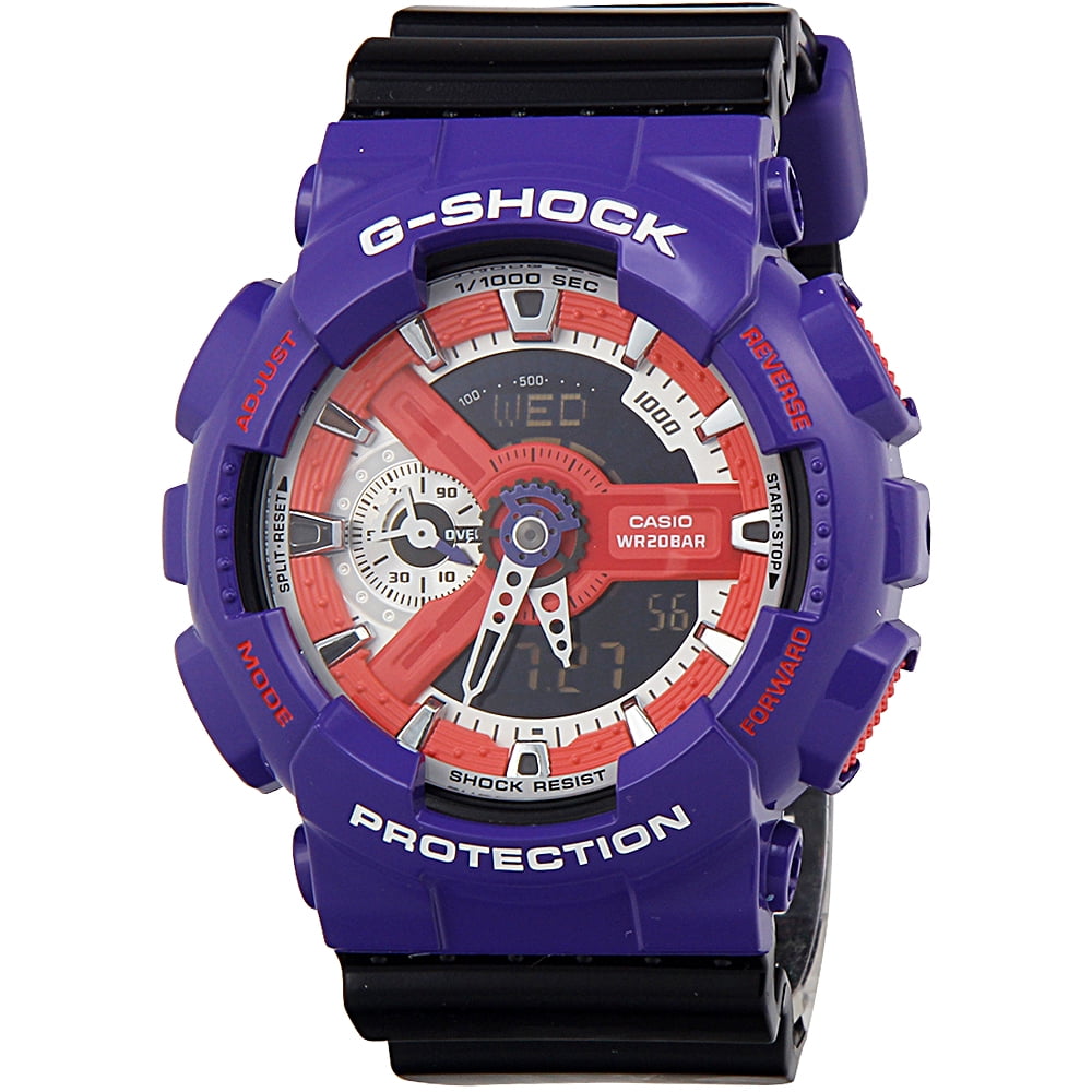 Casio G-Shock Digital Analog Purple Black Watch GA110NC-6A - Walmart.com