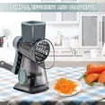 Eleko Meyar Cheese Grater with Handle, Multifunctional Manual Rotary ...
