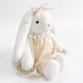 Cute Bunny Plush - 9.8 Inch Soft Stuffed Rabbit with Floral Dress Soft ...