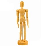xjwjuw 15cm Human Model Jointed Puppet, Articulated Wooden Doll for ...