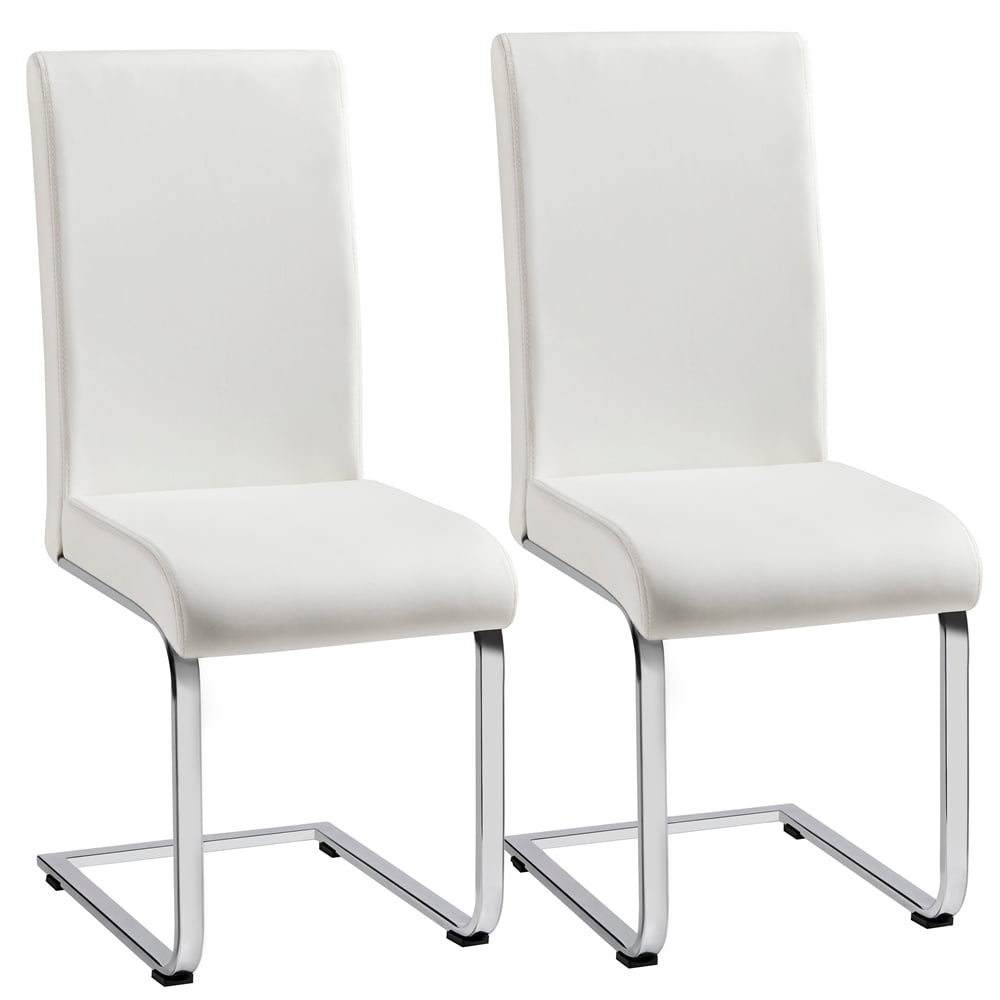 Click here for Fullfurnique Modern Faux Leather Upholstered Dinin... prices