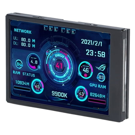 IPS USB Mini Screen, 3.5in CPU GPU RAM HDD Data Monitor Horizontal ...