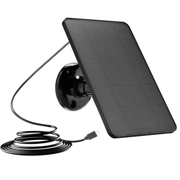 4W Solar Panel for Cameras Doorbells 5V Monocrystalline Charger with ...